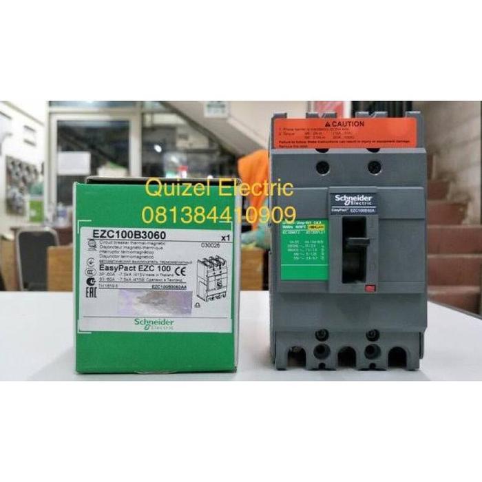 Jual Best MCCB atau Breaker EZC100B 60A 7.5kA 3P Schneider Original - Kota Surabaya - Malika ...