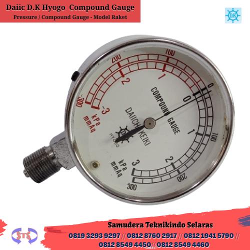 Jual Daiichi Keiki D.K Hyogo / Compound Gauge Pressure / Compound Gauge - Kab. Bekasi - SAMUDERA ...