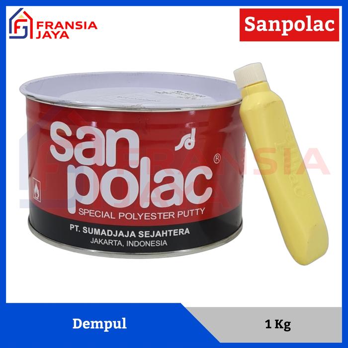 Jual Sanpolac Dempul 1 Kg Serbaguna 2 Komponen Besi Kayu Plastik Fiber ...