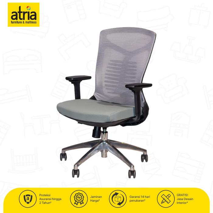 Promo Black Atria Kursi Kantor Kursi Kerja Decco Low Chair Cicil 0% 3x ...