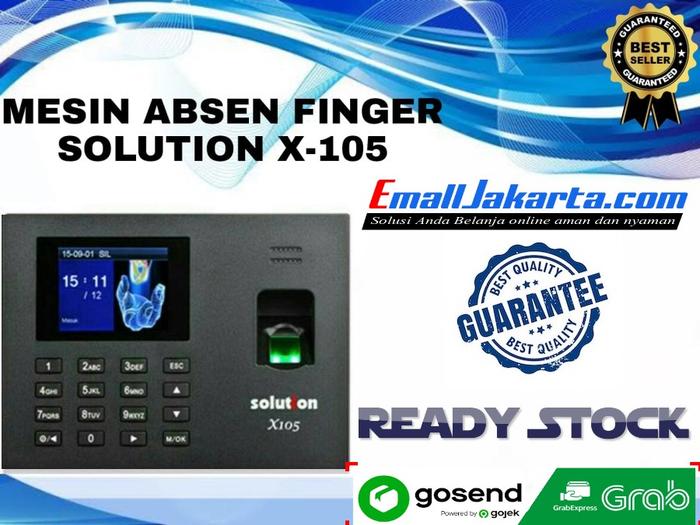 Jual Solution X105 Mesin Absen Absensi Fingerprint Sidik Jari X-105 ...
