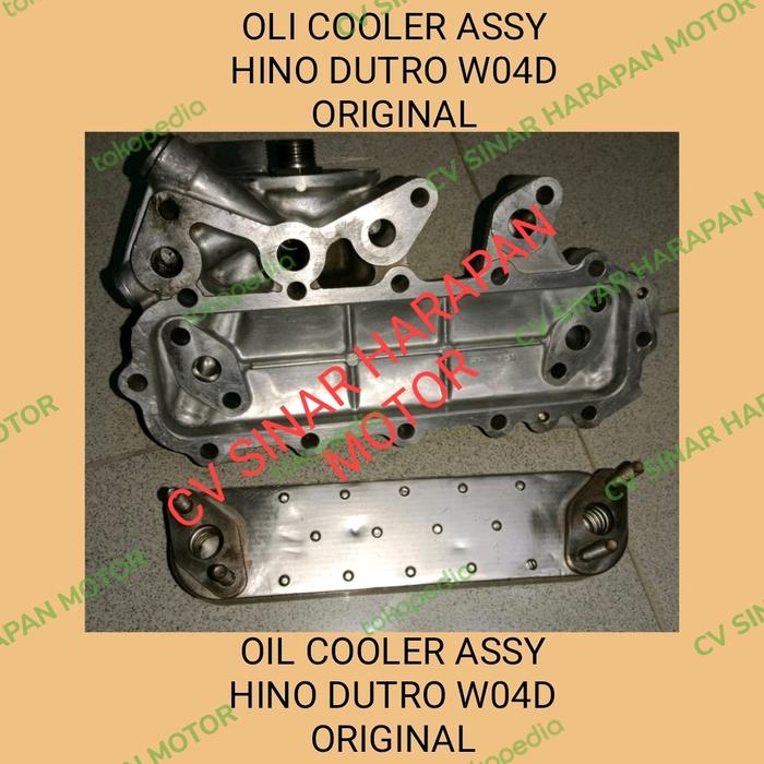 Jual OIL COOLER HINO DUTRO 130 HT HD OLI COOLER ASSY HINO DUTRO W04D ...