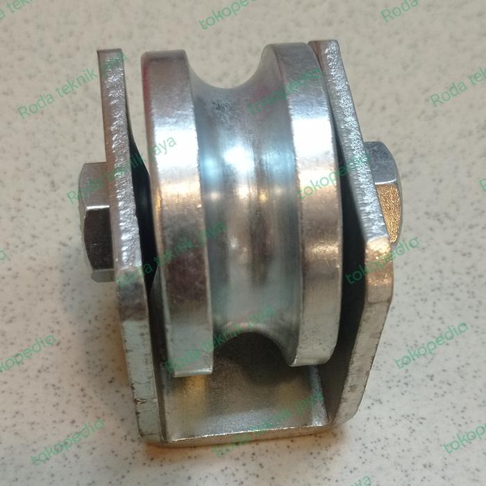 Jual roda gerbang/roda pagar/roda besi 2 inchi heavy duty ( rel behel ...