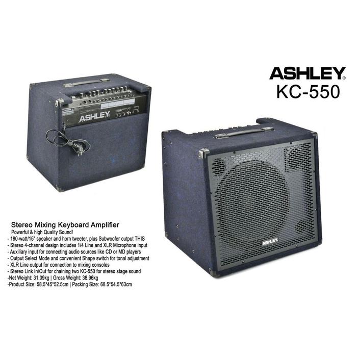 Jual Amplifier Keyboard Ashley KC 550 Original Ampli Keyboard KC550 ...