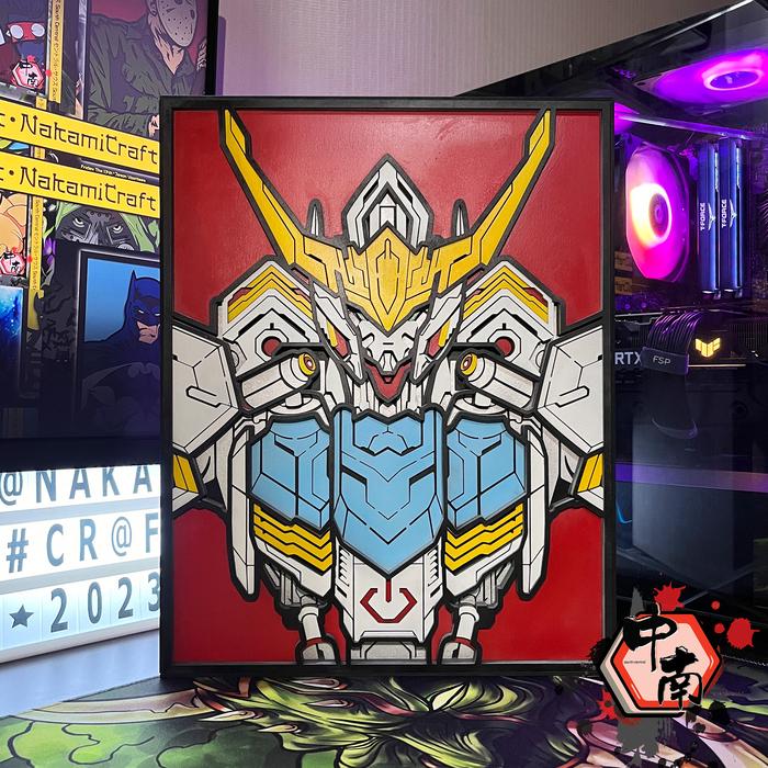 Promo Poster 3D Multilayer Mobile Suit Gundam Barbatos - Jakarta Barat ...