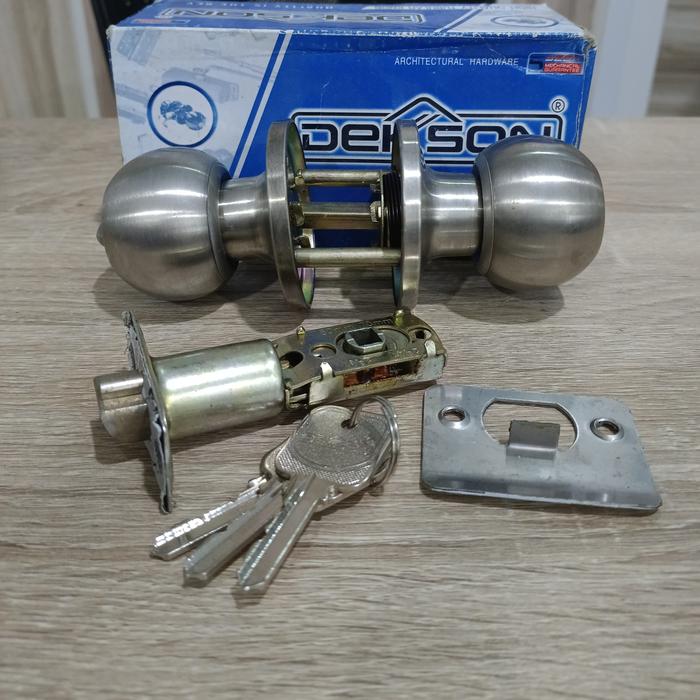Jual KUNCI PINTU KAMAR MANDI BULAT MERK DEKSON / HANDLE PINTU BULAT ...