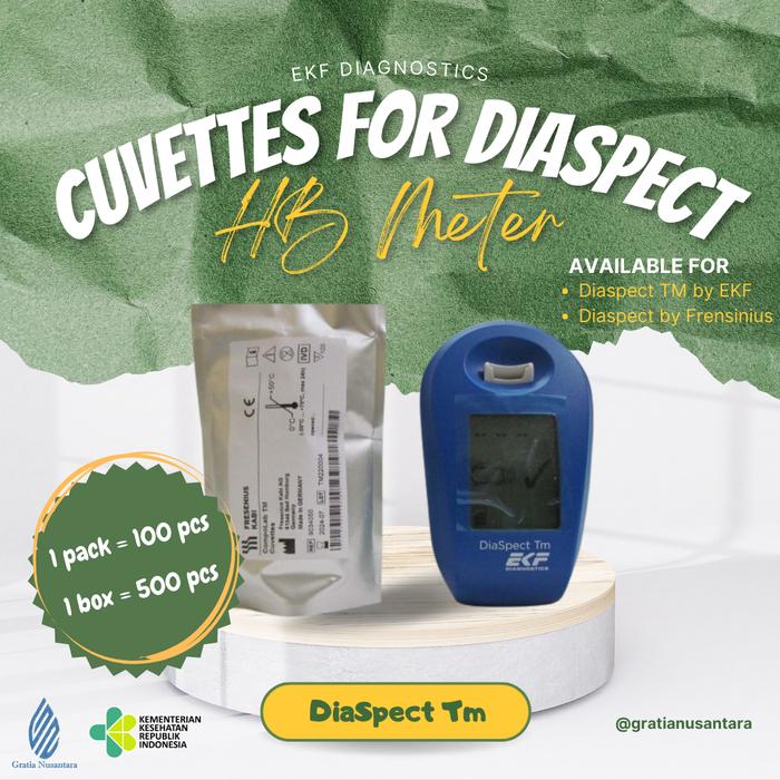 Jual Hb meter Cuvettes DiaSpect Tm / Compolab Tm - 100 pcs - Kota ...