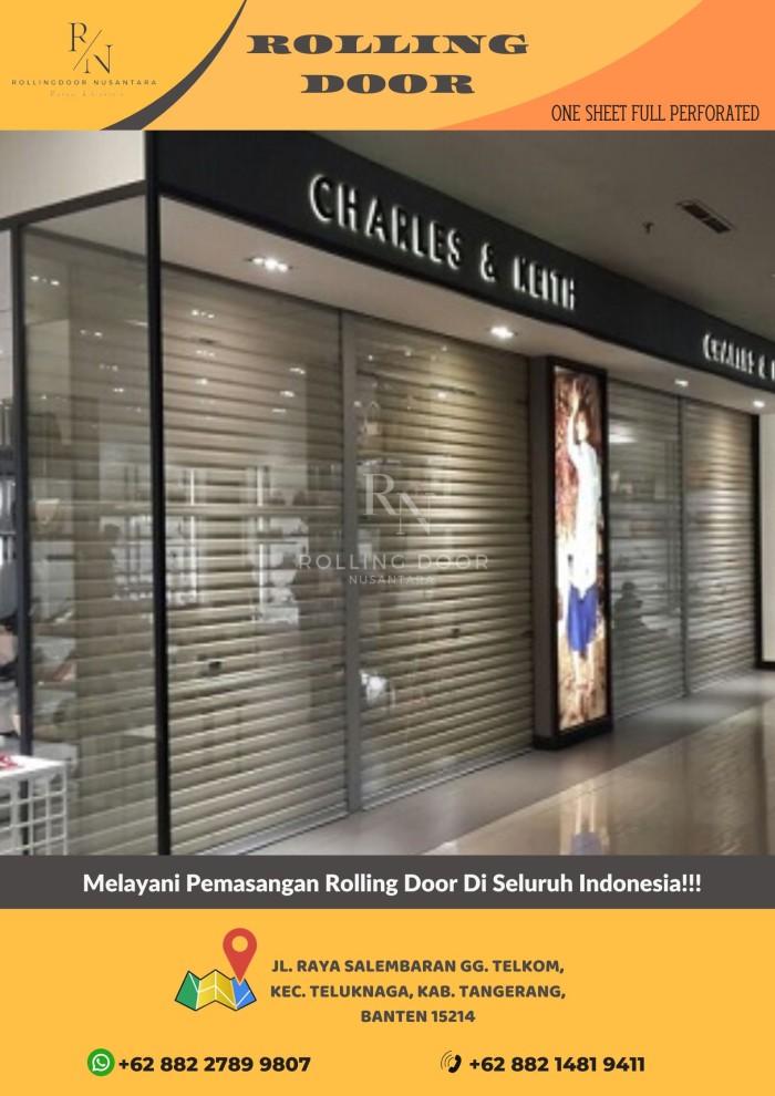 Jual Rolling door pintu toko one sheet full perforated rolling door ...