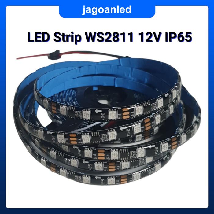 Jual LED Strip WS2811 12V IP65 Addressable RGB 5m 300LED 12 Volt ...