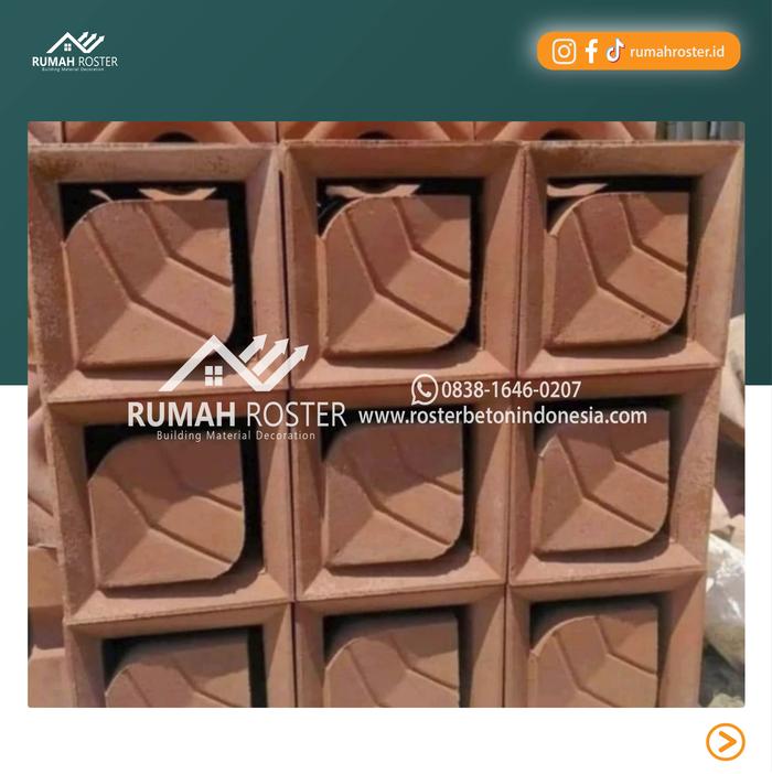 Jual Roster Beton/Roster Modern /Lubang Angin minimalis Motif Daun ...