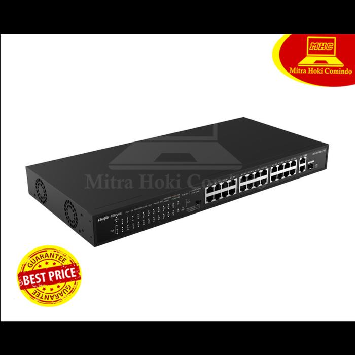 Jual Switch Ruijie RG ES126S P V2 24Port 10/100 Mbps Gigabit Rackmount ...