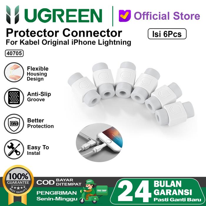 Promo Kabel Protector UGREEN Pelindung Kabel Charger Iphone Android (6 ...