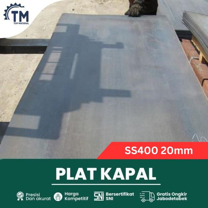 Jual Plat Kapal SS400 20mm x 5 x 20 (1500 x 6000) Merek KS POSCO Full ...