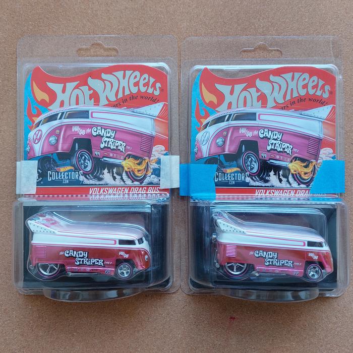 Jual hot wheels RLC Drag Bus Candy Striper sepasang varian card - Kota ...