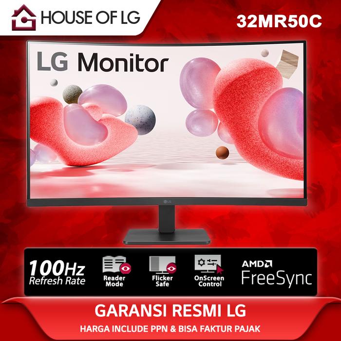 Jual LG 32" Curved Monitor 32MR50C FHD 100Hz Official LG Indonesia New ...