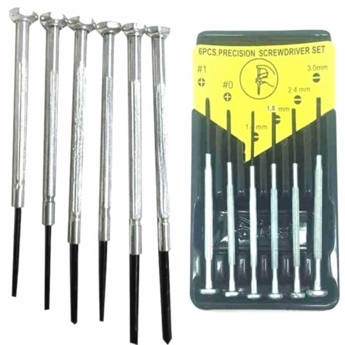 Jual Obeng Jam set 6 Pcs Obeng Jam Tangan Obeng Kacamata - Obeng jam ...