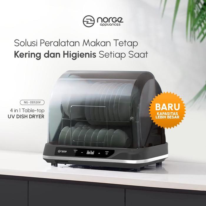 Jual (INSTANT) Norge 4in1 UV Dish Dryer 52L Sterilizer Alat Makan NG ...
