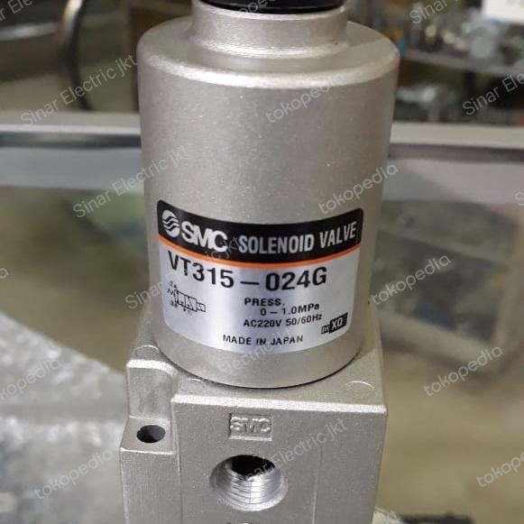 Jual Solenoid Pneumatic VT315-024G Ac220 drat 1/4inch - Jakarta Barat - Sinar Electric jkt ...