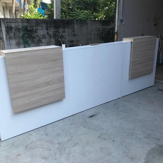 Jual meja resepsionis minimalis hpl ukuran 100x200 bisa custom ukuran ...