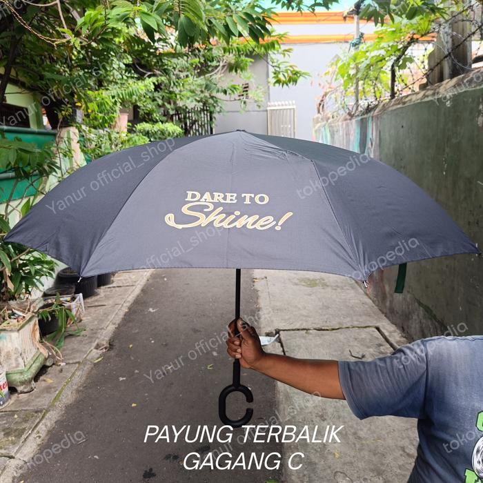 Jual payung custom logo/payung terbalik/payung gagang c/payung sablon ...