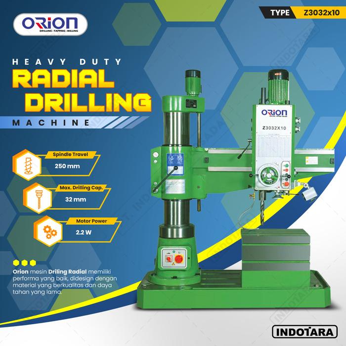 Promo Mesin Bor Duduk Orion Radial Drilling Machine Z3032x10 Cicil 0% ...