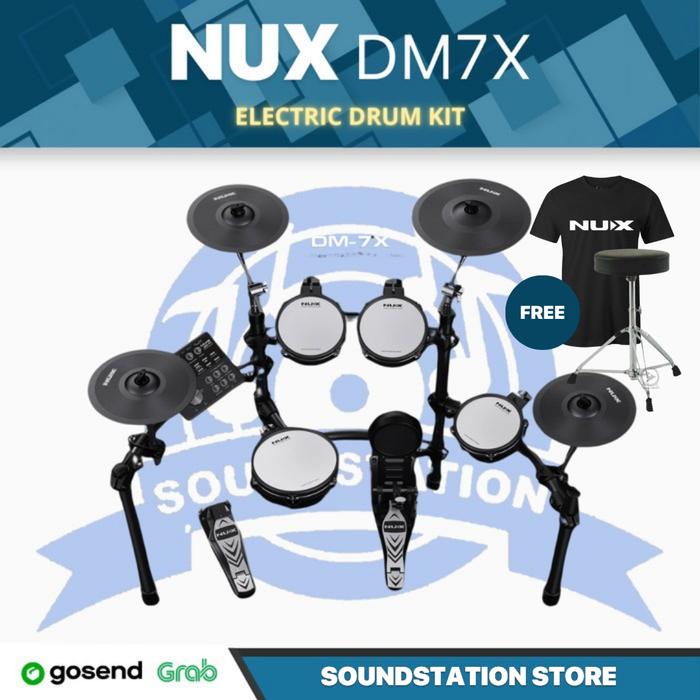 Promo NUX DM7X Electric Drum Kit Digital | Elektrik Set DM-7X Original ...