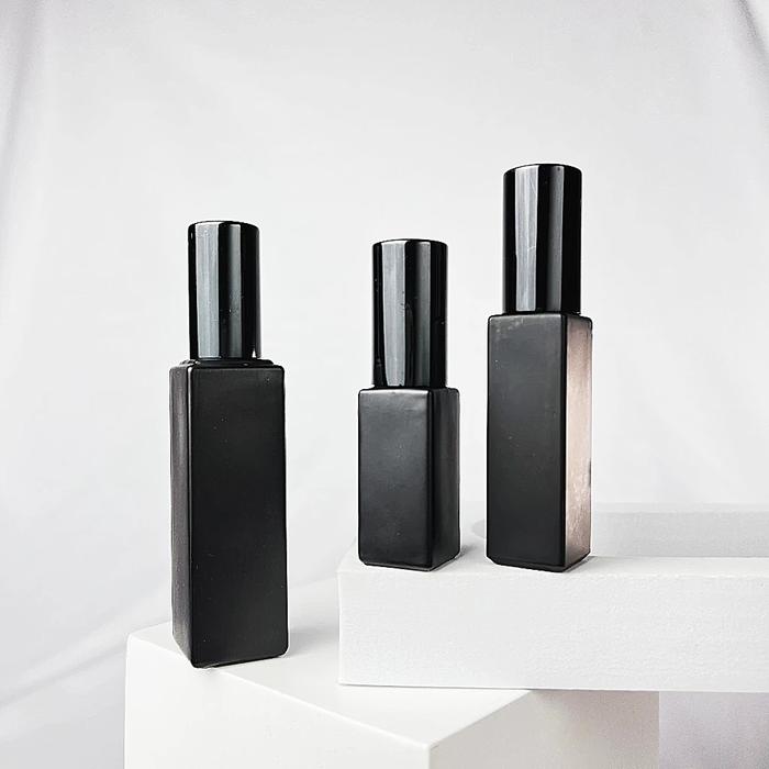 Jual Botol parfum kotak 15ml spray mini isi ulang refil travel hitam ...