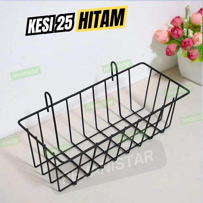 Jual KERANJANG GANTUNG BESAR KESI 37CM PENGAIT WALL GRID WIRE MESH RAM ...