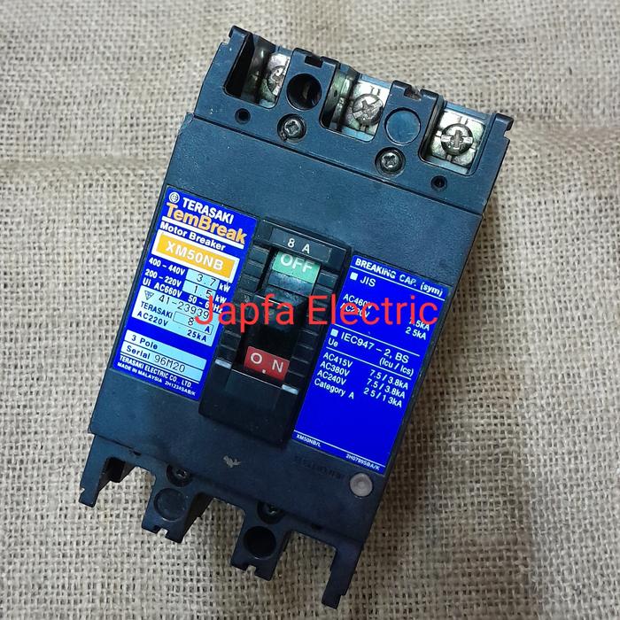 Jual MCCB TERASAKI XM50NB / 3 POLE / 8 Amper - Jakarta Pusat - Japfa Electric | Tokopedia