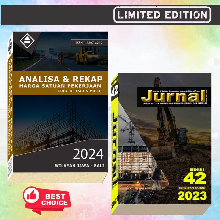 Jual Analisa Harga Satuan Pekerjaan 2024 + Jurnal Bahan Bangunan Edisi 42 - Jakarta Pusat ...