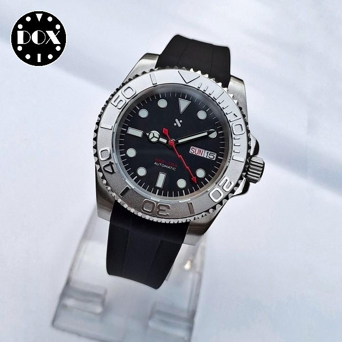 Promo NamokiMOD Day Date Movement Seiko NH36 Automatic NAMOKI Silver ...
