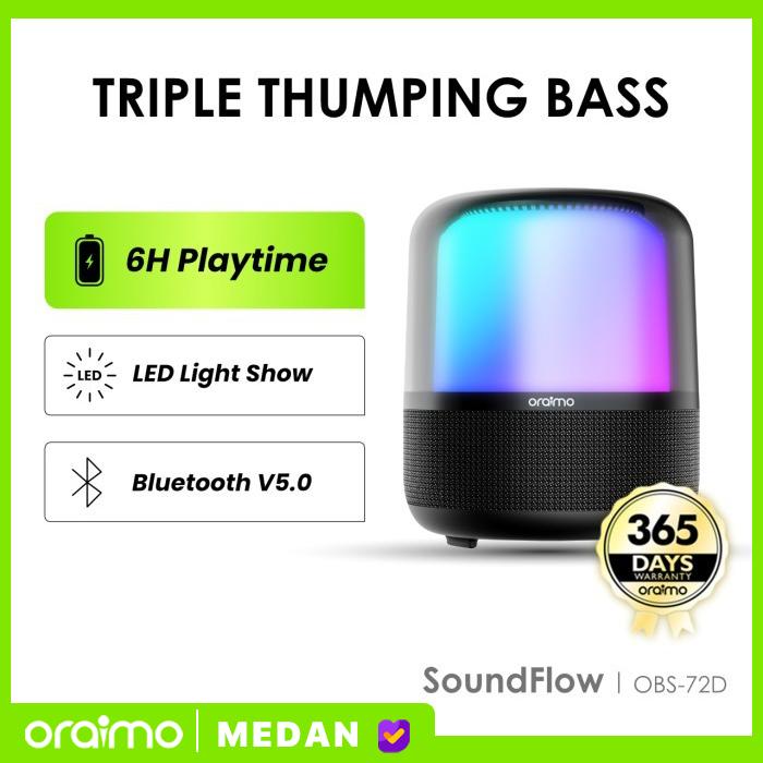 Promo Oraimo Bluetooth Speaker SoundFlow TWS True Wireless Stereo OBS-72D Cicil 0% 3x - Kota ...