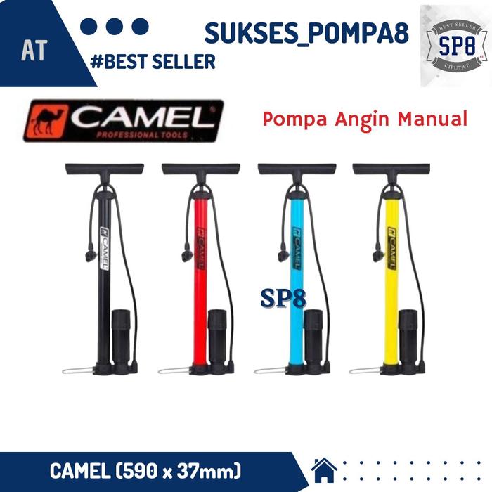Jual CAMEL Pompa Sepeda Warna 590x37mm HP + Set Pentil - Kota Tangerang ...