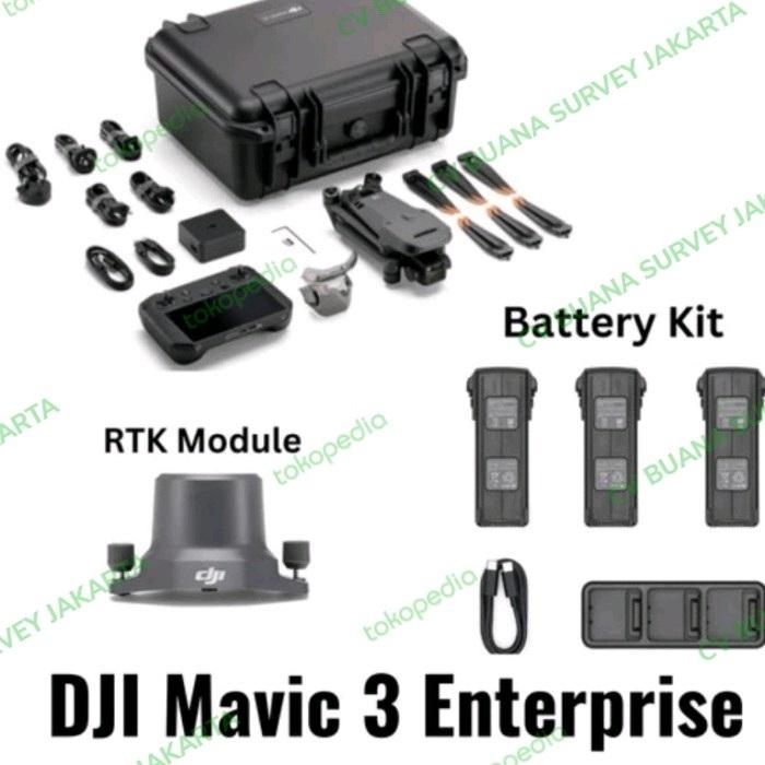 Jual DRONE DJI MAVIC 3 ENTERPRISE + BATTERY KIT + MODUL RTK - Kota ...