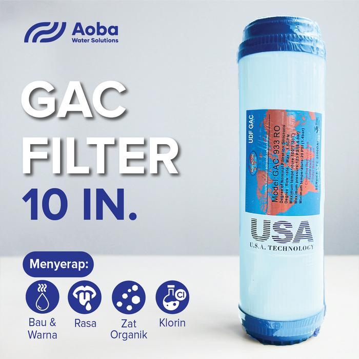 Jual 10" GAC Filter Granular Activated Carbon 10 inch Cartridge Filter Air - Kab. Tangerang ...