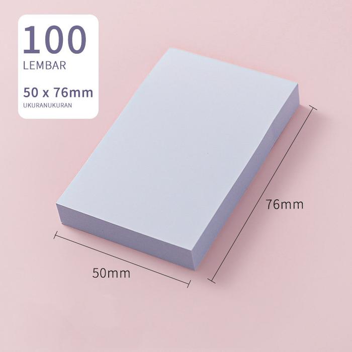 Jual Morandi Color Sticky Note Memo Label Bookmark Isi 100Lembar Warna ...