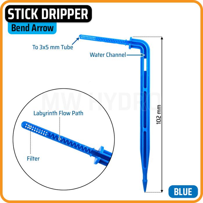 Promo Stick Dripper Bend Arrow - Drip Stik Bengkok - Hidroponik Irigasi ...