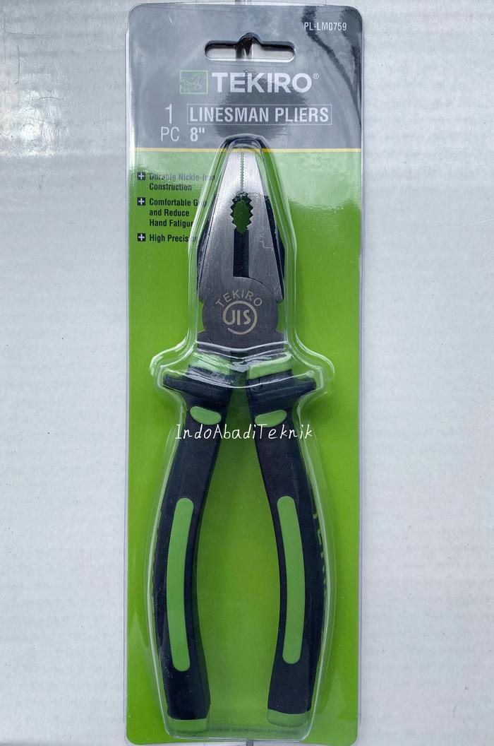 Jual TANG KOMBINASI 8 INCH TEKIRO/LINESMAN PLIERS TEKIRO 8'' - Jakarta ...