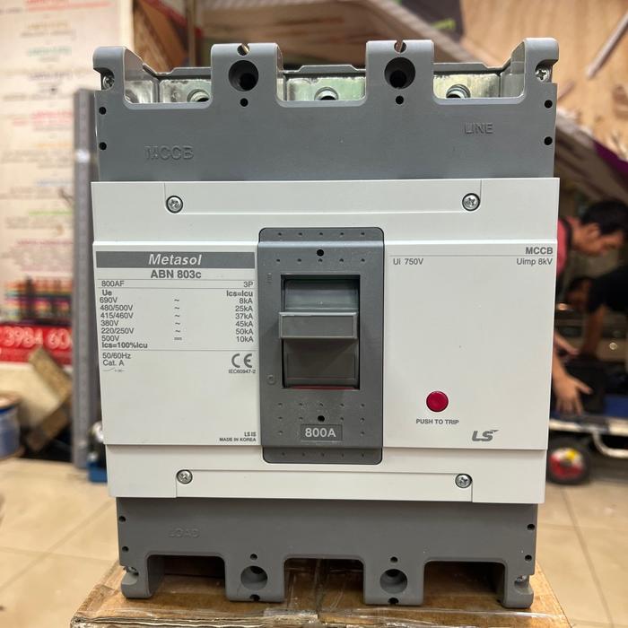 Jual MCCB LS ABN 803c 3P 800A / LS ABN 803c 3P 800A Metasol Original ...