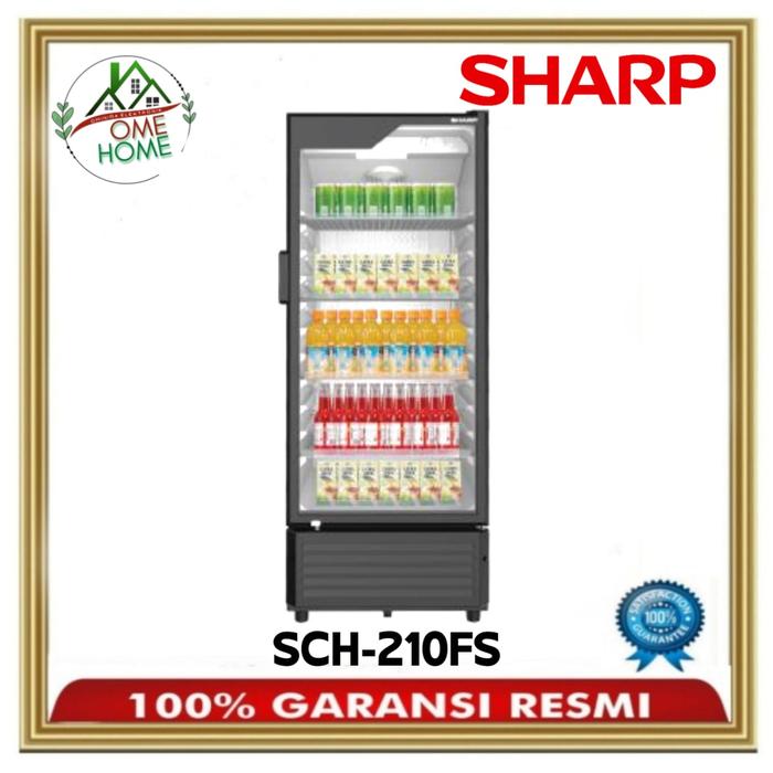 Jual Sharp Showcase Display Cooler 200L SCH 210 FS / SCH210FS / SCH ...