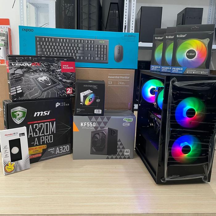 Jual PC Rakitan Fullset Ryzen 3 2300X 8gb 256gb Plus Monitor dan ...