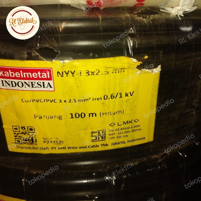 Jual Kabel NYY 3x2.5mm Kabel Metal Indonesia 100 mtr - Jakarta Pusat ...