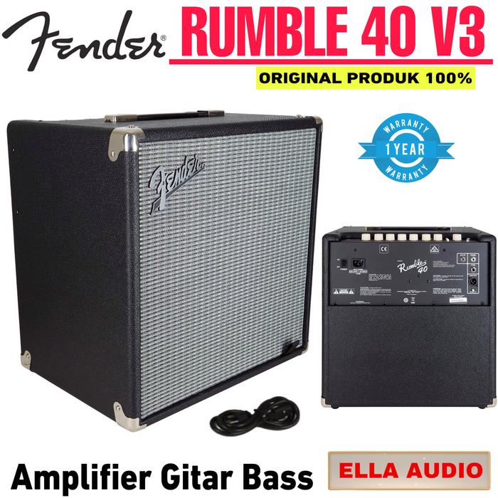 Jual Fender Rumble 40 V3 Combo Amplifiier Guitar Bass Fender Rumble 40 ...
