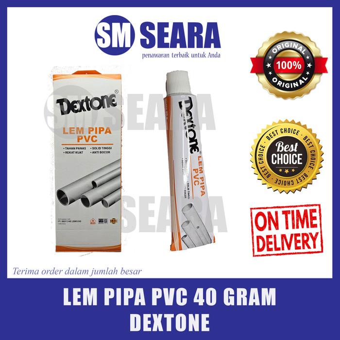Jual GROSIR Lem Pipa PVC Dextone 40 gram / Lem Pralon Pipa Tube ...