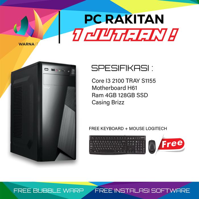 Jual PC RAKITAN INTEL CORE i3/i5/i7 MB H61 RAM 4GB SSD 128GB - i5 3470 ...
