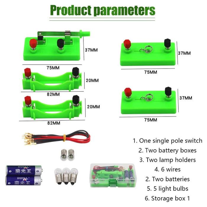 Jual Electric Circuit Kit Kids School Science Learning Experiment Di ...