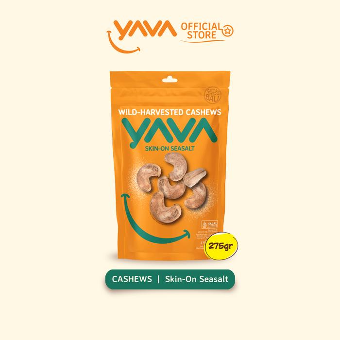 Promo YAVA Cashew Skin-On SeaSalt 275g - Jakarta Timur - YAVA Official Store | Tokopedia