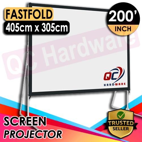 Jual Layar proyektor Fastfold 200" Diagonal 4:3 ( 4 x 3 meter ...