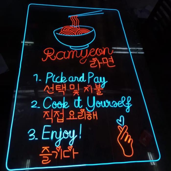 Jual Huruf Neon Flex / Custom Tulisan Neon Flex Acrylic Bebas Request ...