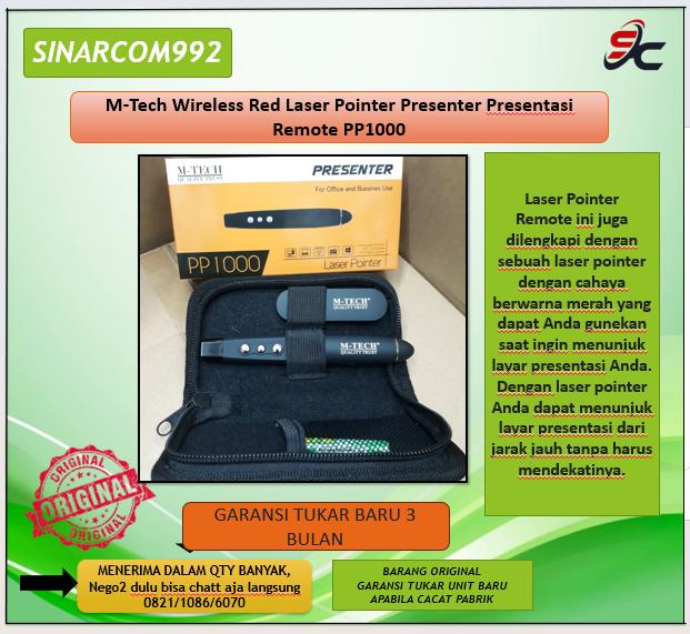 Promo M-Tech Wireless Red Laser Pointer Presenter Presentasi Remote ...